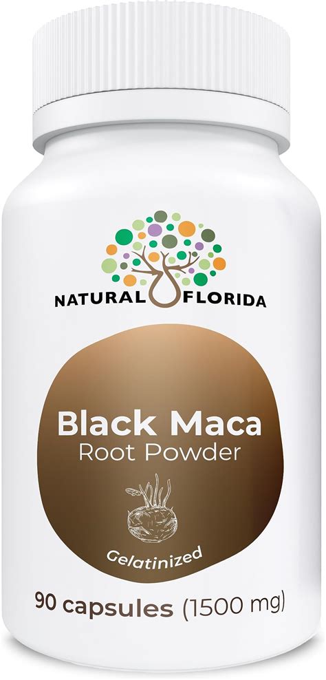 Organic Black Maca 1900 Mg Per Serving Natural Energy