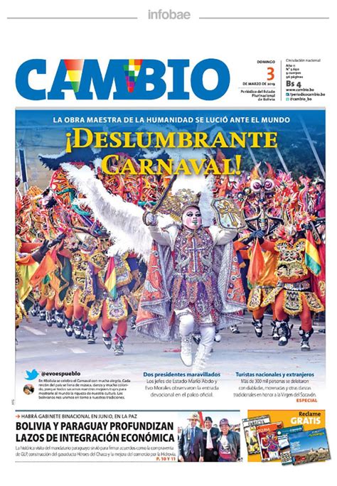 Cambio Bolivia 3 De Marzo De 2019 Infobae