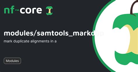 Modulessamtoolsmarkdup