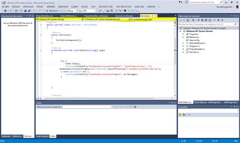 Visual Studio Afficher Barre V Nement Code Page
