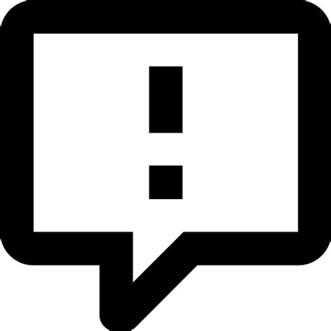 Comment Alert Outline Icon Svg Png Free Download