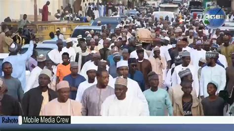 Yadda Aka Gudanar Da Janaidar Marigayi Alhaji Bishir Barau Mangal Muna Addua Allah Ya