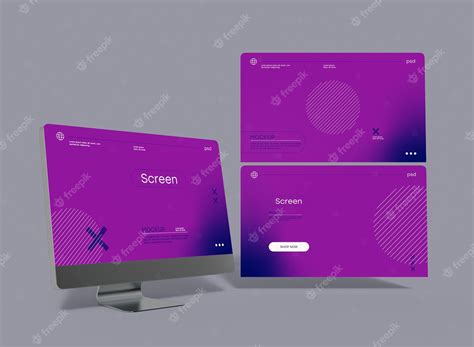 Premium Psd Computer Monitor Screen Mockup