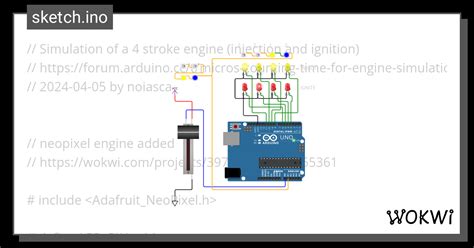 Engine4StrokeLEDsDHP Wokwi ESP32 STM32 Arduino Simulator
