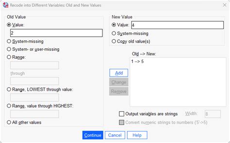 Reverse Coding In Spss Statistics Procedure To Reverse Code Variables