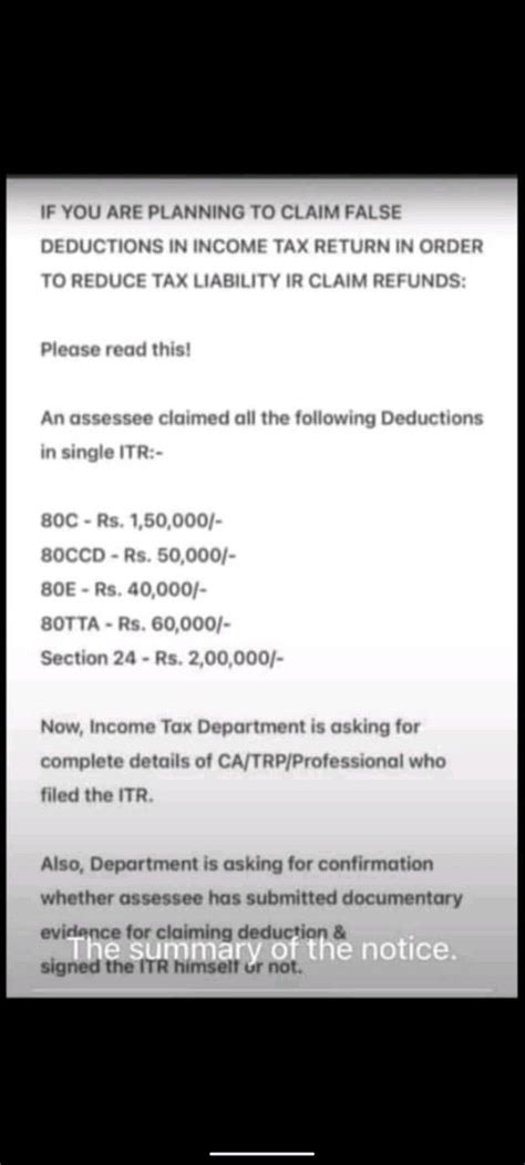 Abdul Usman Basha On Linkedin Penalty For Claiming False Deductions In
