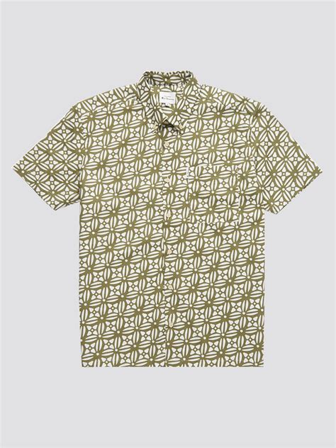 Geo Block Print Shirt