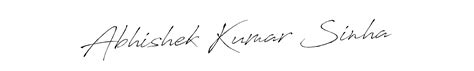 98 Abhishek Kumar Sinha Name Signature Style Ideas Special