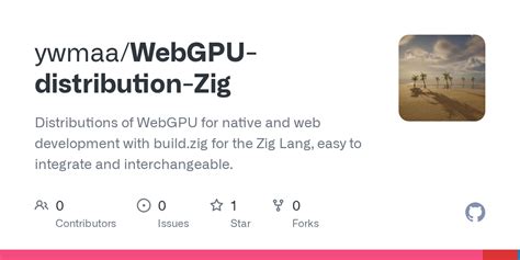 Github Ywmaawebgpu Distribution Zig Distributions Of Webgpu For Native And Web Development