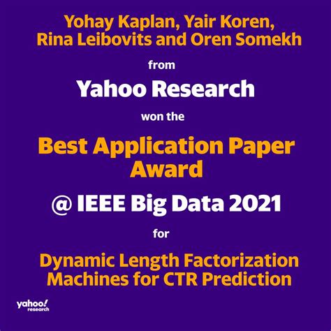 yahoo research on linkedin ieeebigdata2021 yahooresearch