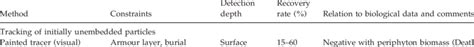 Methods For Reach Scale Tracking Of Tracer Particles Download Table