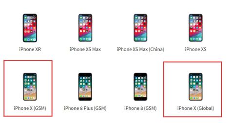 IPhone X 固件GSM 和GLOBAL 区别 百度知道
