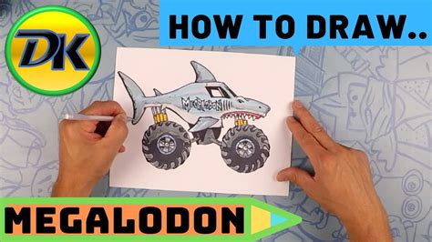 How To Draw Megalodon Youtube