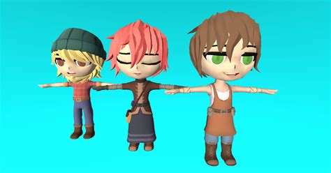 Chibi Fantasy Models Pack 1 Characters Unity Asset Store