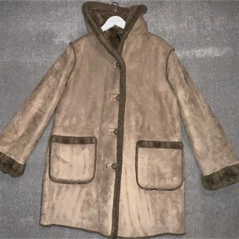 Dennis Basso Jackets And Coats Vtg Y2k Dennis Basso Coat Faux Suede