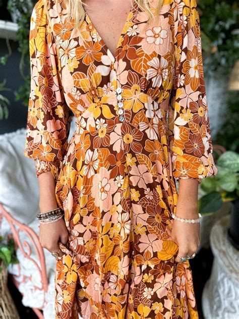 DRESS 201141213 TAYLAH MIDI CARMELITA Naked Gypsy