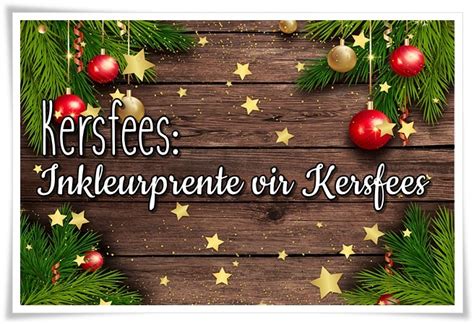 Kersfees Inkleurprente