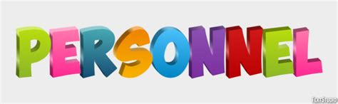 Personnel Text Effect And Logo Design Word