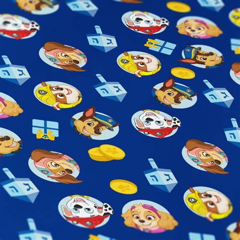 Paw Patrol Hanukkah Wrapping Paper Paramount Shop