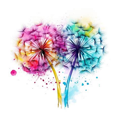 Premium Photo Full Head Dandelions Blowing In The Wind