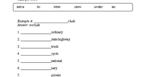 Englishlinx Prefixes Worksheets Englishlinx Board