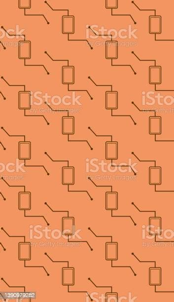 기술 체인과 원활한 패턴 사람들 사이의 통신 글로벌 네트워크 인터넷 통신 상호 작용 사각형 삼각형 화살표 원의 기하학적 패턴 개념에 대한 스톡 벡터 아트 및 기타 이미지