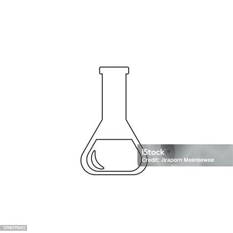 실험실 화학 튜브 세트 유리 비커 튜브 및 병 실험실 실험 도구 홀더의 플라스크 버너 화학 의학 연구 과학 개념을 위한 벡터