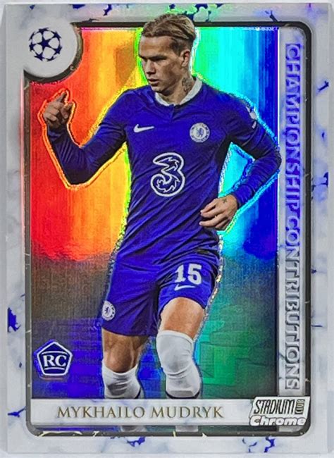 目立った傷や汚れなしムドリク Mykhailo Mudryk2022 23 Topps Stadium Club Chrome