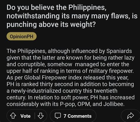 Appreciate The Backhanded Comment Rphilippinesbad