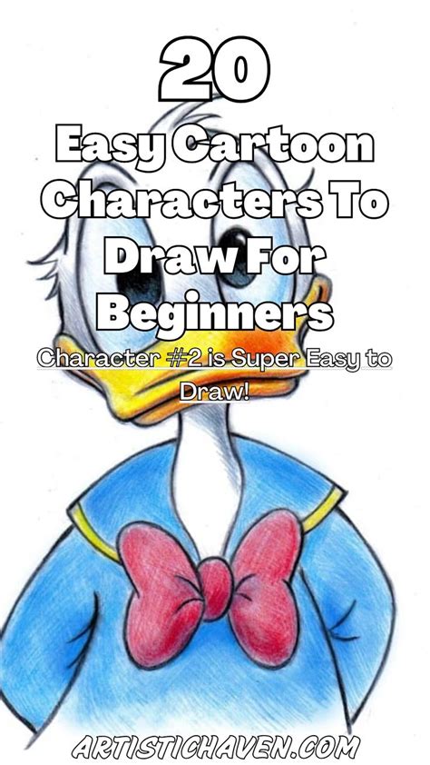 20 Easy Cartoon Characters To Draw For Beginners Cartoon Charcter