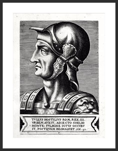 Tullus Hostilius Third King Of The Roman Empire Poster Print Etsy