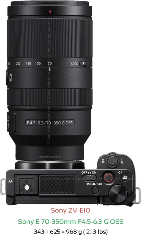 Sony ZV E10 Camera And Sony E 70 350mm F4 5 6 3 G Lens