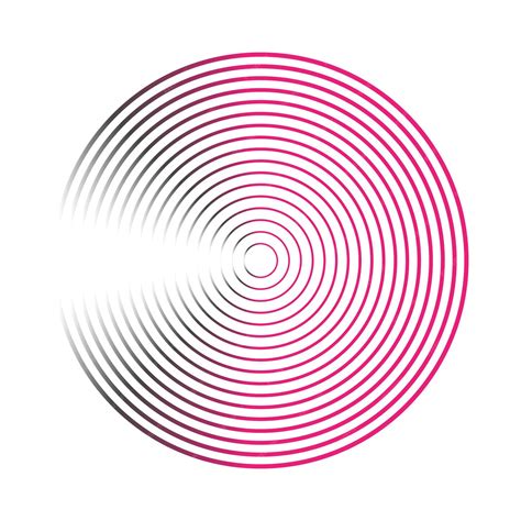 Premium Vector Binaural Hypno Spiral Circle Spin Linear Spiral Sound Wave And Line In A Circle