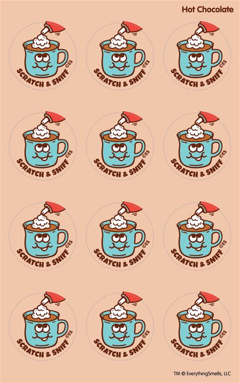 Hot Chocolate Everythingsmells Scratch And Sniff Stickers Everythingsmells