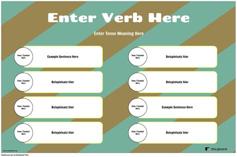 Verbkonjugation mit Sätzen Storyboard por de examples