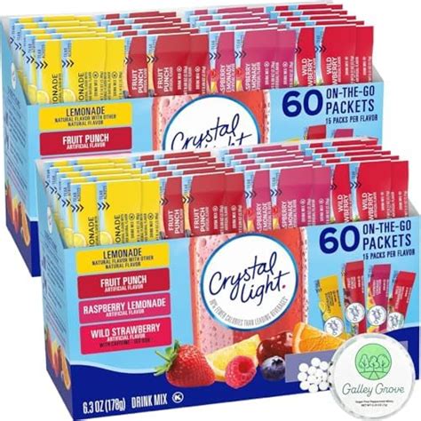 Crystal Light Pitcher Packets Drink Powder 12 2 Quart