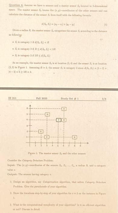 Solved Question 4 Assume We Have Ni Sensors And A Master