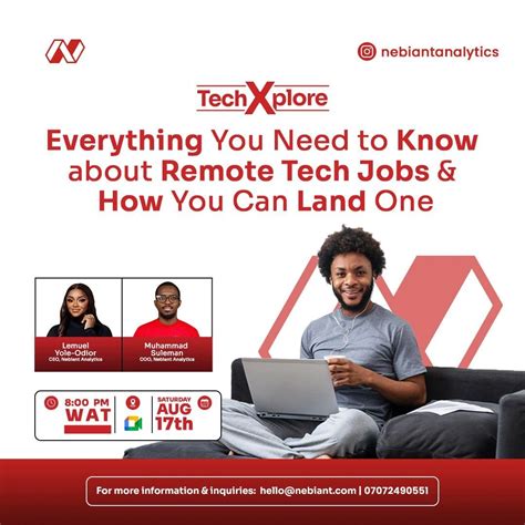 Learn About Remote Tech Jobs With Techxplore Nebiant Analytics Posted On The Topic Linkedin