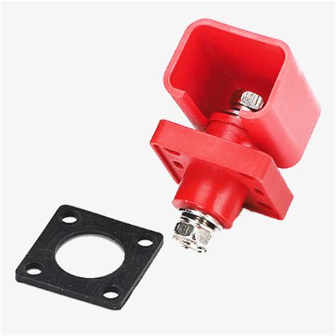 120a Copper Bolt Type Double Threaded Square Battery Terminal Red
