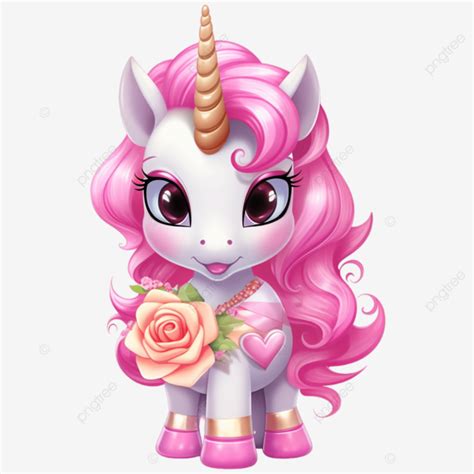 可愛的獨角獸卡通公主和甜美的糖果 可愛的獨角獸卡通公主 甜蜜的糖果 異想天開的幻想插畫png去背圖片素材免費下載，免摳圖設計圖案下載