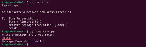 How To Read From Stdin In Python Phoenixnap Kb