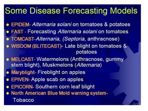 Disease Forecasting Ppt Agriculture Industries