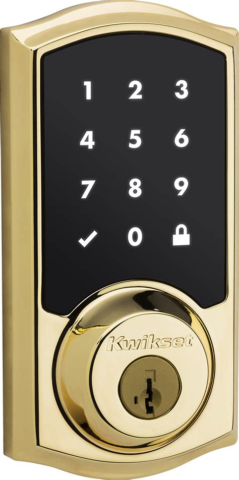 Best Buy Kwikset Signature Series Smartcode 916 Touchscreen Electronic Deadbolt Lifetime
