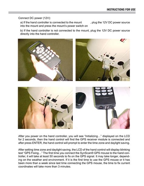 Sky Watcher Synscan Gps User Manual Page 3 5