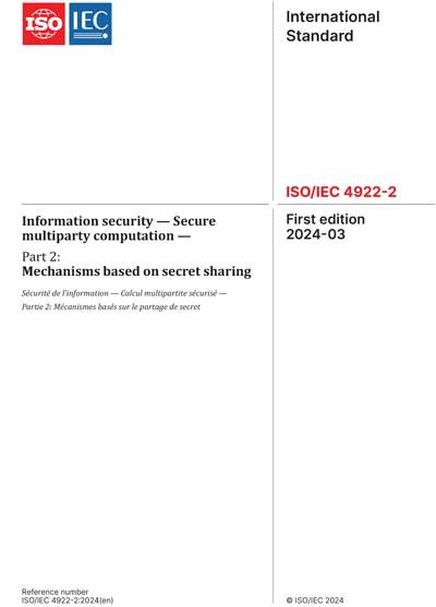 iso iec 4922 2 2024 information security secure multiparty