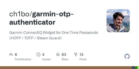 GitHub Ch Bo Garmin Otp Authenticator Garmin ConnectIQ Widget For One Time Passwords HOTP
