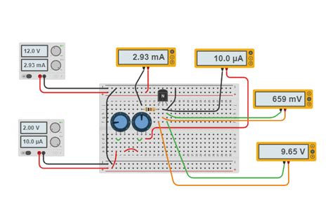Circuit Design Bjt Lab1 Tinkercad