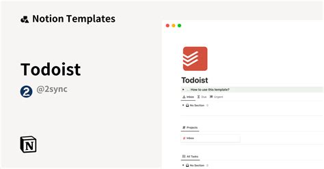 todoist template notion marketplace