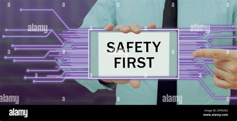 Text Showing Inspiration Safety First Word For Avoid Any Unnecessary
