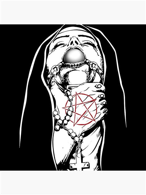 Nun Satan Art Print For Sale By Moysfe8910 Redbubble